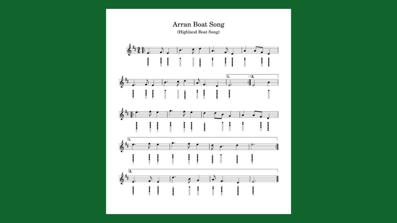 Arran Boat Song | My Low D Whistle Journey