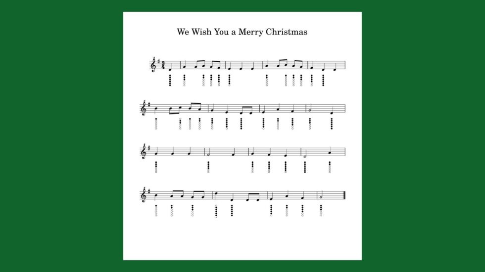 We Wish You a Merry Christmas | My Low D Whistle Journey