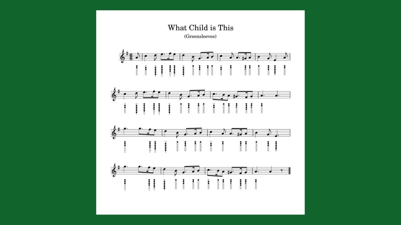 What Child is This | Greensleeves | My Low D Whistle Journey
