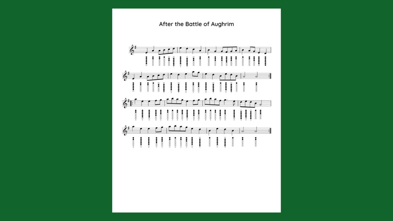 Introducing After the Battle of Aughrim for Low and High D Whistles ...