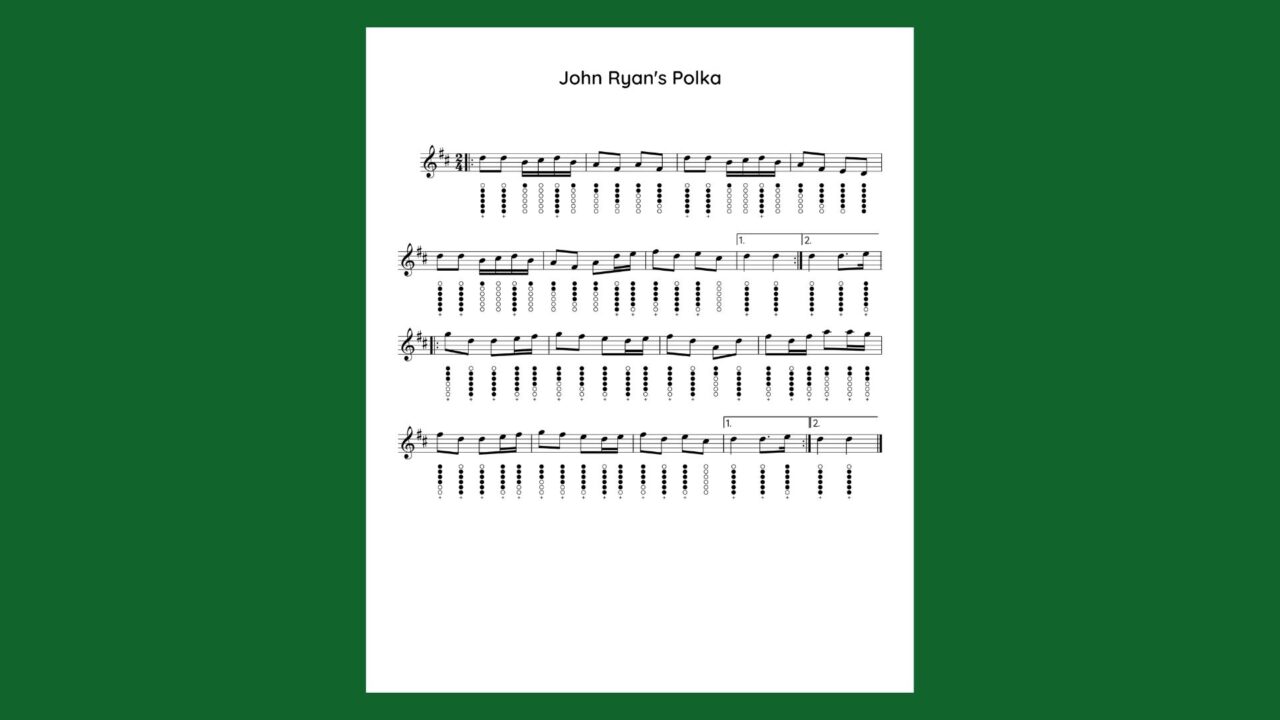 Introducing John Ryan’s (Armagh) Polka for Low and High D Whistle | My ...