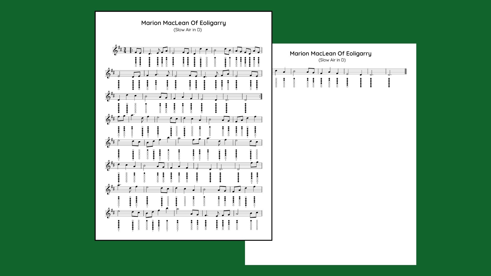 Introducing Marion MacLean of Eoligarry (Slow Air in D) for Low and ...