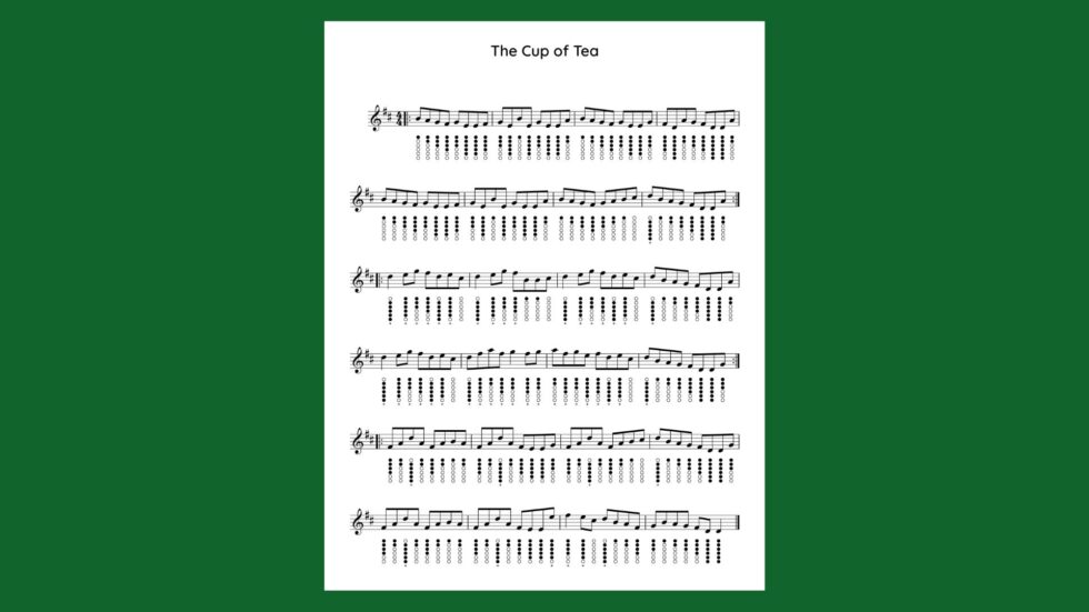 Introducing The Cup of Tea (Reel) for Low and High D Whistles | My Low ...