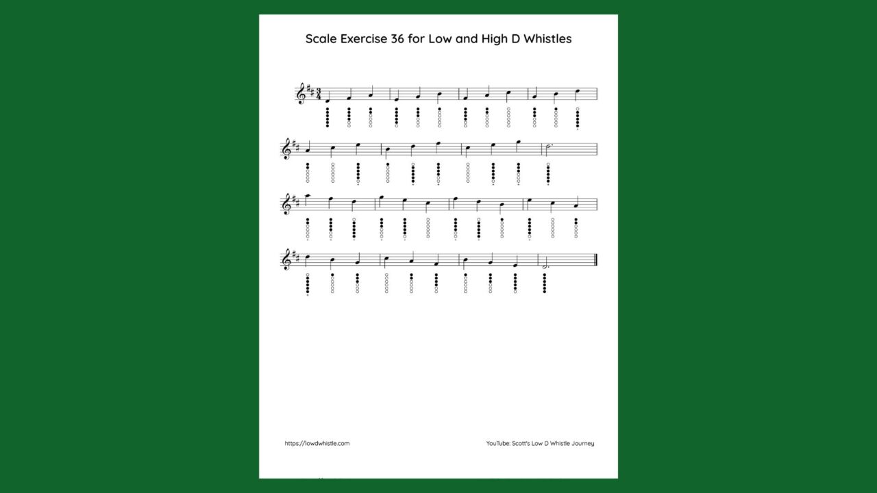 Introducing Scale Exercise 36 for Low and High D Whistles | My Low D ...